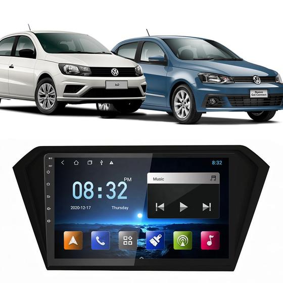 Kit Central Multimídia Android Gol Saveiro Voyage G7 G8 2017 2018 2019 A 2021 9 Polegadas Tv ...