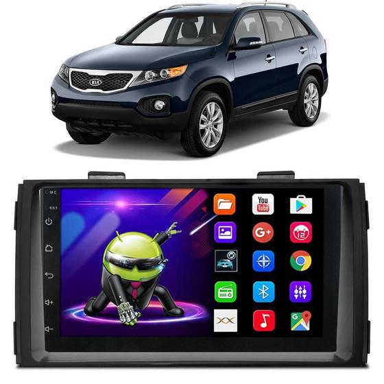 Kit Central Multimídia Android Kia Sorento 2010 2011 2012 7 - Premium - Central Multimídia para ...