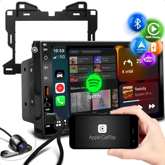 Kit Central Multimidia Carplay Android Auto + Moldura MERCEDES BENZ SPRINTER + Câmera - MP5 ...