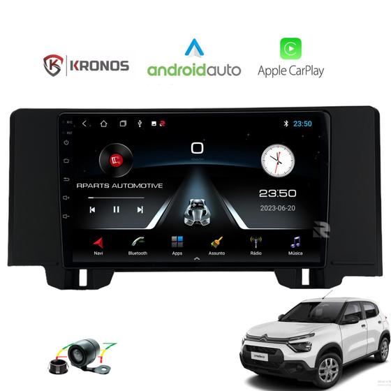 Kit Central Multimidia Kronos 9 Polegadas Android Citroen C3 Aircross ...