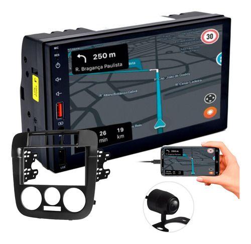 Kit central multimidia mp5 7 pol câmera de ré gol g4 parati g4 saveiro ...
