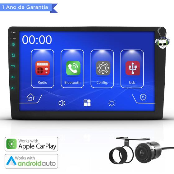 Kit Central Multimidia Mp5 9 Polegadas Apple Carplay Android - First Option - Central Multimídia ...