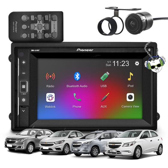 Kit Central Multimídia Pioneer Tela 6,2 DMH A248 BT Espelhamento via ...