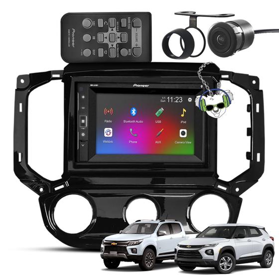 Kit Central Multimídia Pioneer Tela 6,2 DMH A248 BT Espelhamento via ...