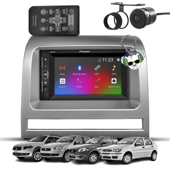 Kit Central Multimídia Pioneer Tela 6,2 DMH A248 BT Espelhamento via Cabo Usb Aplicativo Weblink ...