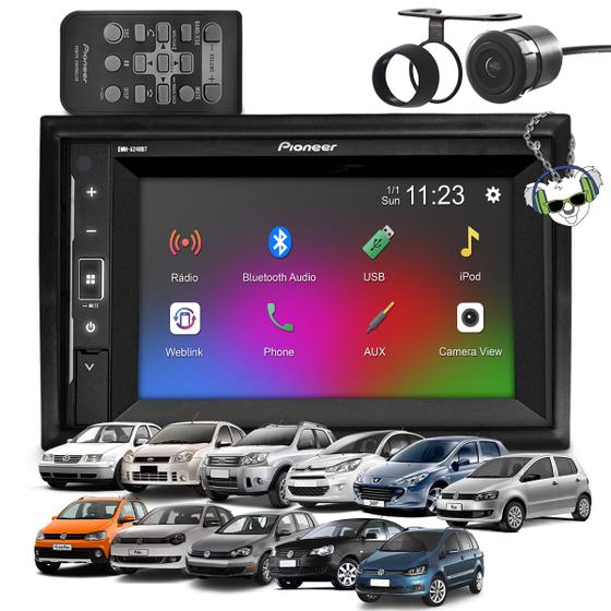 Kit Central Multimídia Pioneer Tela 6,2 DMH A248 BT Espelhamento via ...