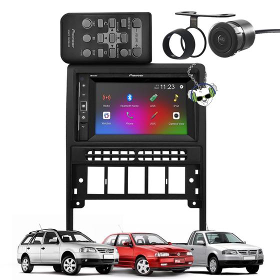 Kit Central Multimídia Pioneer Tela 6,2 DMH A248 BT Espelhamento via Cabo Usb Aplicativo Weblink ...