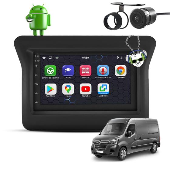 Kit Central Multimídia Sistema Android Espelhamento Usb Bluetooth ...