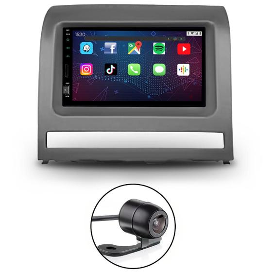 Kit Central Multimídia Tela De 7 Polegadas + Câmera de Ré + Moldura do ...