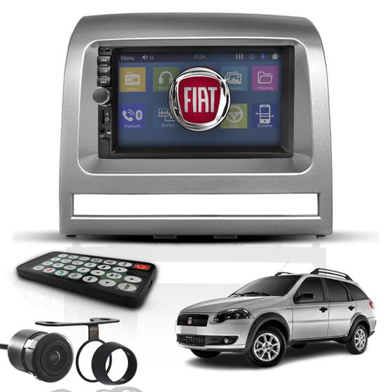 Kit Central Multimídia Universal Mp5 2 Din Bt Espelha Palio Weekend - First Option - Central ...