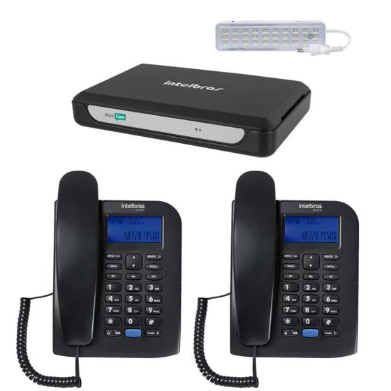 Kit Central Telefonica com 2 Ramal Incluso Facil Instalação - Intelbras ...