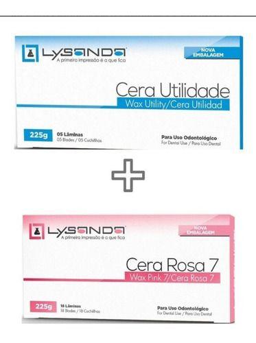 Kit Cera Odontológica Utilidade + Cera Rosa 7 - Lysanda - Odontologia ...