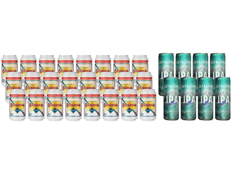 Kit Cerveja Antarctica Original Pilsen 24 Unidades - 350ml + Brinde ...