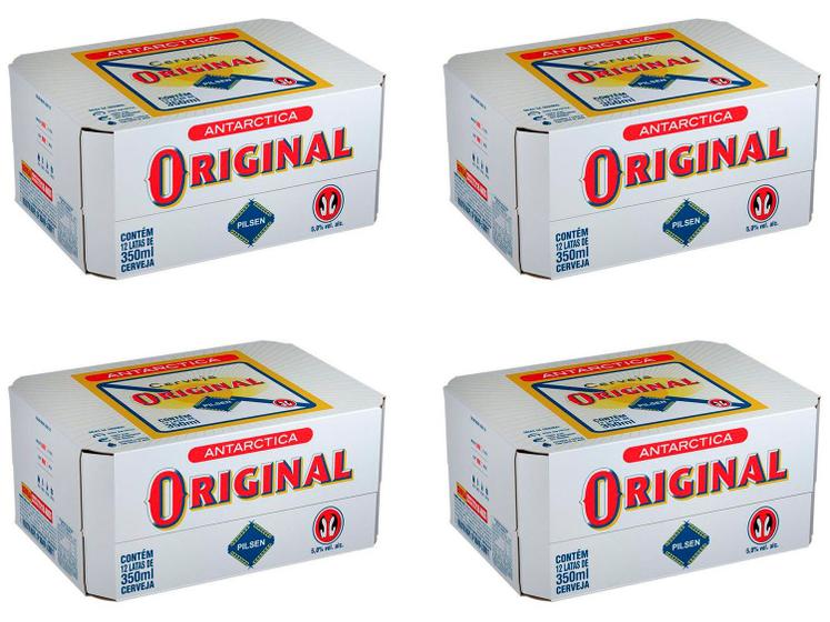 Kit Cerveja Original Pilsen 350ml Lata - 48 Unidades - Kit Cerveja ...