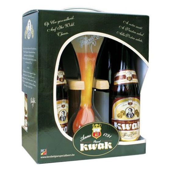 Kit Cerveja Pauwel Kwak 4 Garrafas 330Ml e Copo Com Suporte - Kit Cerveja - Magazine Luiza