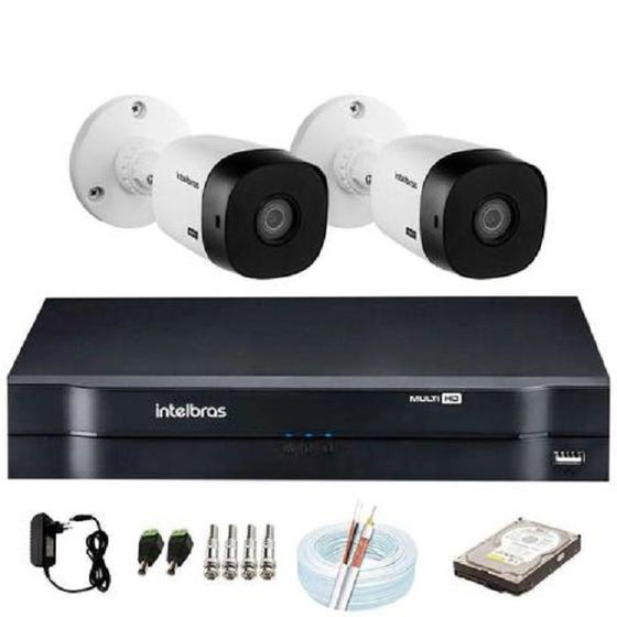 Kit CFTV intelbras com 02 camera 1120 B - Câmera CFTV - Magazine Luiza