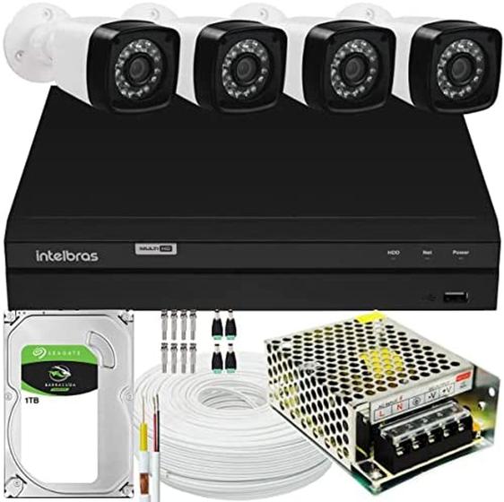 Kit CFTV Intelbras - Intelbras - Gravador de Vídeo / DVR - Magazine Luiza