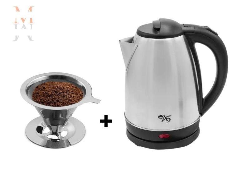 Kit Chaleira Elétrica 1,8 Litros + Coador De Café Aço Inox - A5 ...