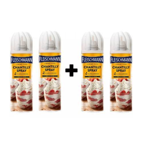 Kit chantilly spray 250g com 4 unidades -fleischmann - Chantilly ...