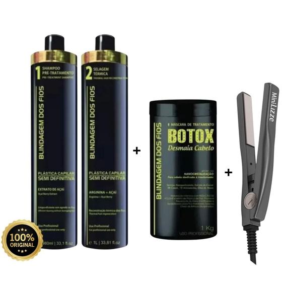 Kit Chapinha Lizze + Progressiva, Botox, Cabelo Liso - LIZZE EXTREME ...