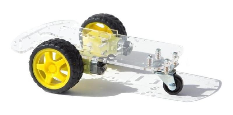 Kit Chassi 2 Rodas Robótica Robô Projeto Arduino - Tecnotronics ...