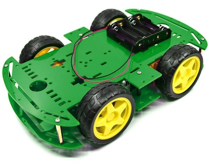 Kit Chassi, 4WD Carro Robô Segue Faixa, Carrinho Plataforma para ...