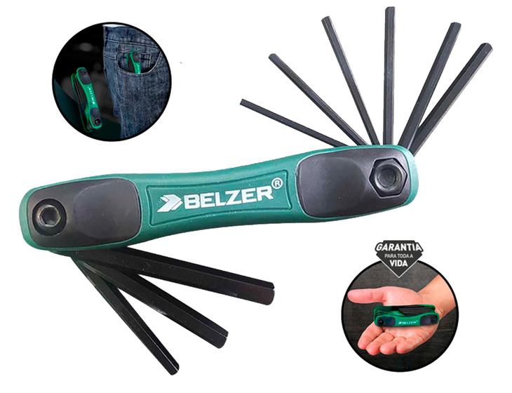 Kit Chave Allen Canivete 1,5 A 8mm Profissional Belzer - Chave Allen ...