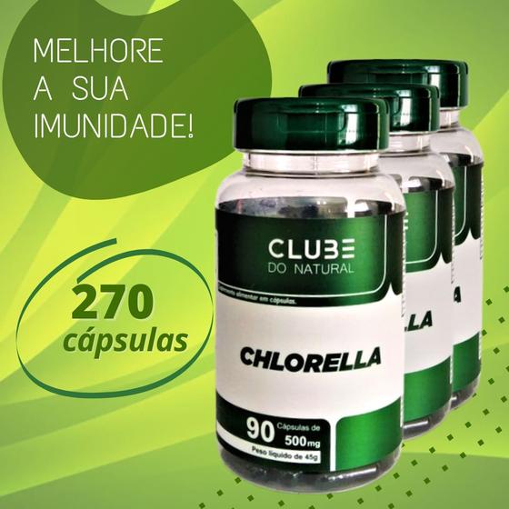 Kit Chlorella (suplemento alimentar de Clorela) 3 frascos - Clube do ...