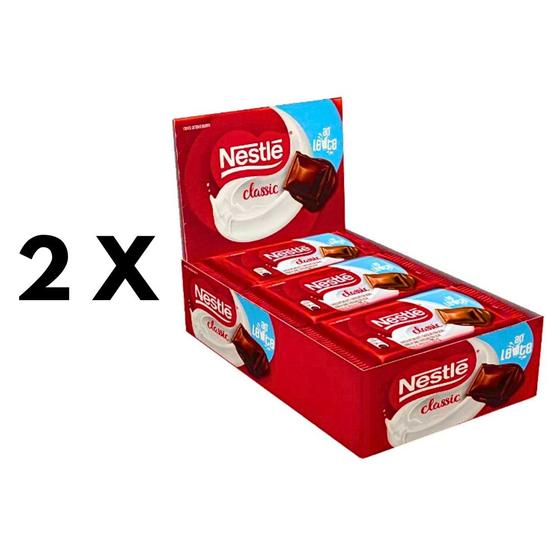 Kit Chocolate Classic NESTLÉ Ao Leite 25g - 2 cxs C/ 22un Cada - Chocolate / Barra de Chocolate ...