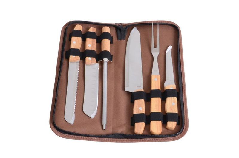 Kit Churrasco Inox Grand Chef Fixxar 7 Peças C/ Bolsa Nylon - Kit ...