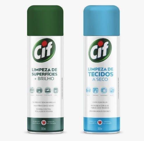 Kit Cif Limpeza De Tecidos A Seco + Limpa Superfícies - Kit Produtos de ...