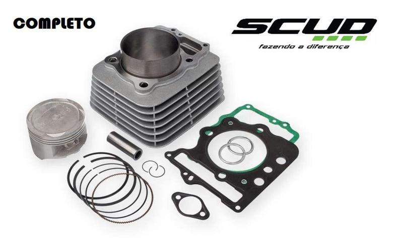 Kit cilindro pistao e anel ybr 125 todas - SCUD - Cilindro de Moto ...