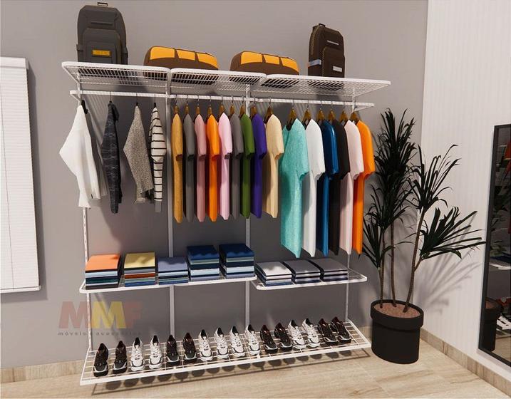 KIT Closet Aramado - 2,10 x 2,00 mts - Básico - Dicarlo - Closet ...