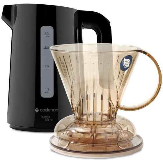 Kit Coador de Acrílico Clever 300ml + Chaleira Elétrica Cadence Thermo ...