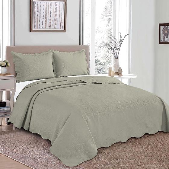 Kit Cobre Leito Colcha Cama King Size Cobreleito Dupla Face 200 Fios ...