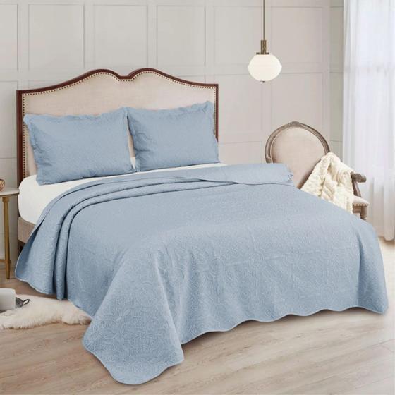 Kit Cobre Leito Colcha Cama King Size Cobreleito Dupla Face 200 Fios ...