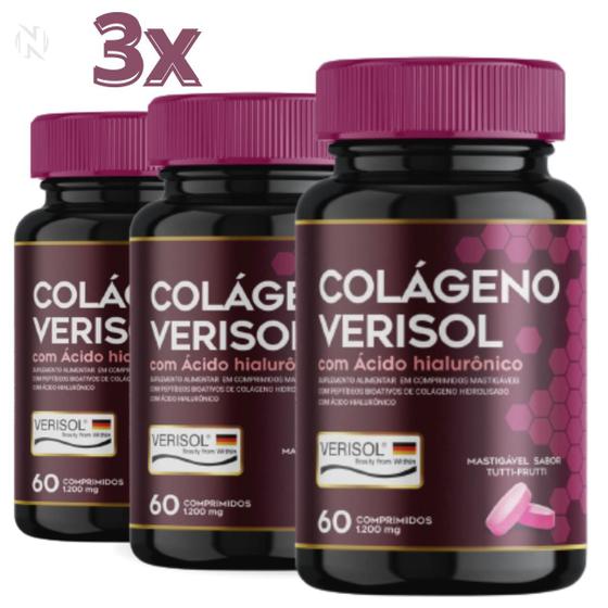 Kit Colágeno Verisol 180 Comprimidos 1200mg Mastigável - Daily Life ...