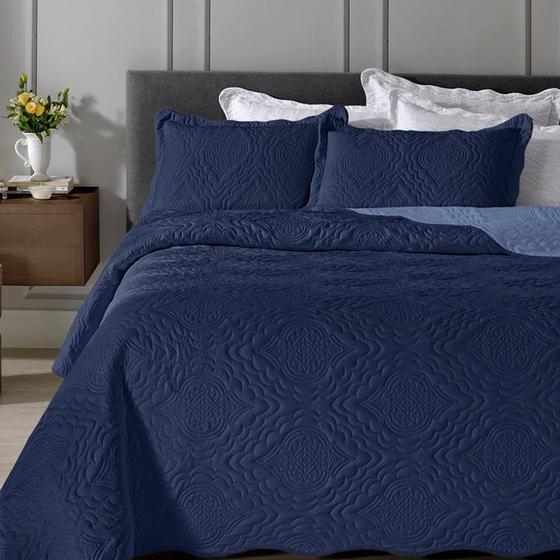 Kit Colcha Buettner Solteiro s/costura Matelassê Turim 2pçs Metrópole ...