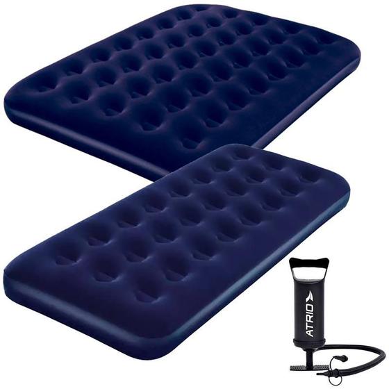 Kit Colchão Inflável de Casal e Solteiro BEL com Inflador - Bel Fix ...