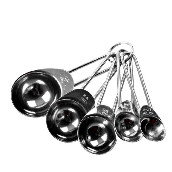 Kit Colheres Medidoras 5 Peças Inox Medidas DOSADOR Cozinha - CLINCK ...