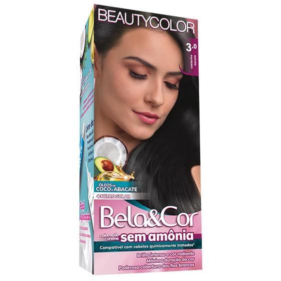 Kit Coloração Bela&Cor Beauty Color Tinta Cabelo Tonalizante Sem Amônia ...
