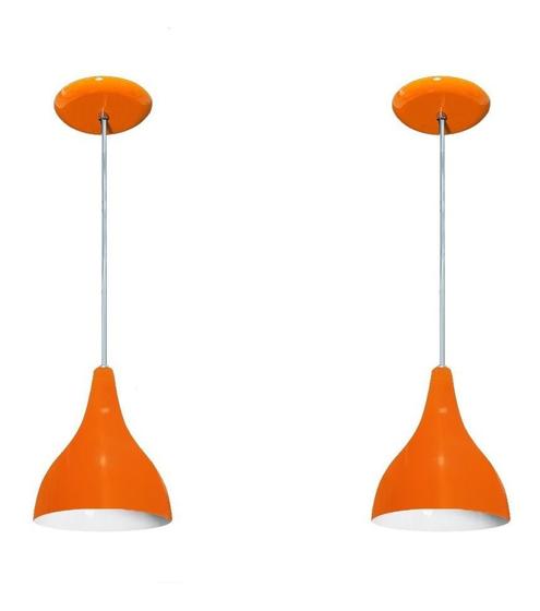 Kit com 02 Luminárias Pendentes - Ideal para balcão, bancada, cozinha ...