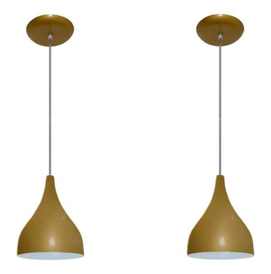 Kit com 02 Luminárias Pendentes - Ideal para balcão, bancada, cozinha ...