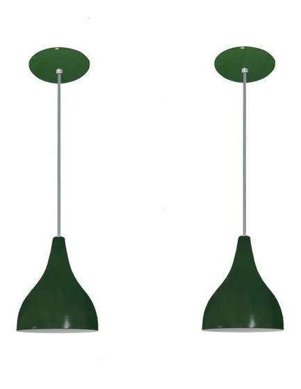 Kit com 02 Luminárias Pendentes - Ideal para balcão, bancada, cozinha ...