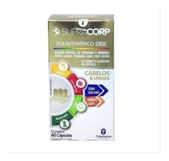 Kit Com 03 Polivitamínico Supracorp Cabelos & Unhas - 60 Cap - Multivitamínico / Polivitamínico ...