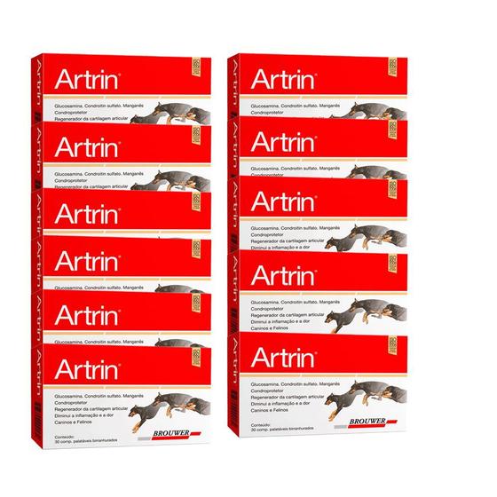 Kit Com 10 Artrin Brouwer C/ 300 Comprimidos - Farmácia Pet - Magazine ...