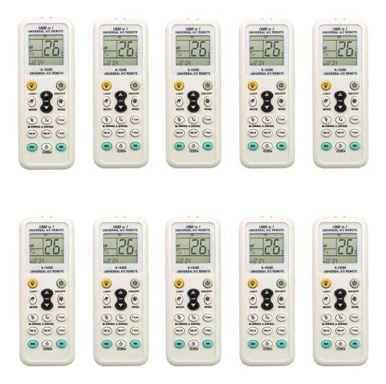 Kit Com 10 Controles Para Ar Condicionado Split Universal - Chunghop K ...