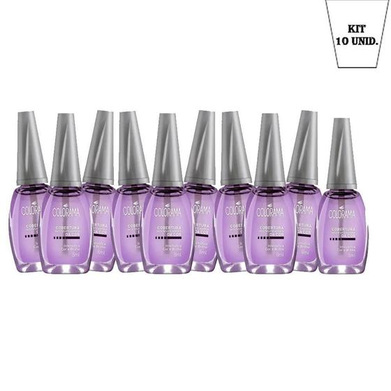 Kit Com 10 Extra Brilho Colorama Intensificador Da Cor - Base de Unhas ...