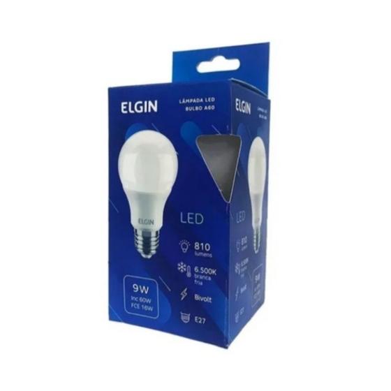 KIT COM 10 Lampadas Bulbo Led A60 9W Bivolt 6500 - Elgin - Lâmpada de LED - Magazine Luiza