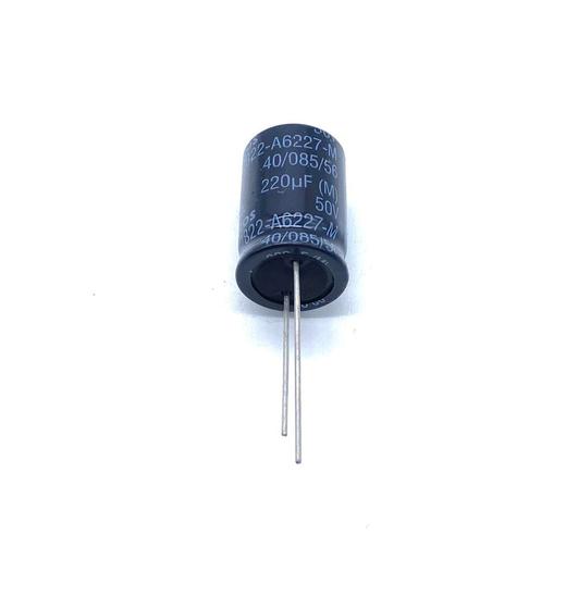 Kit com 10 peças - capacitor eletrolitico bipolar 220uf 50v radial ...
